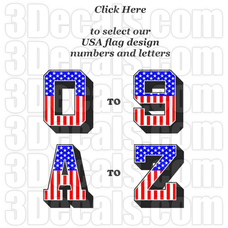 Numbers, Letters & IDs | 3Decals
