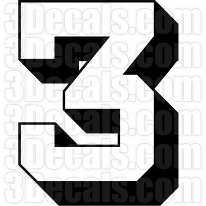 Custom Color Numbers & Letters | 3Decals